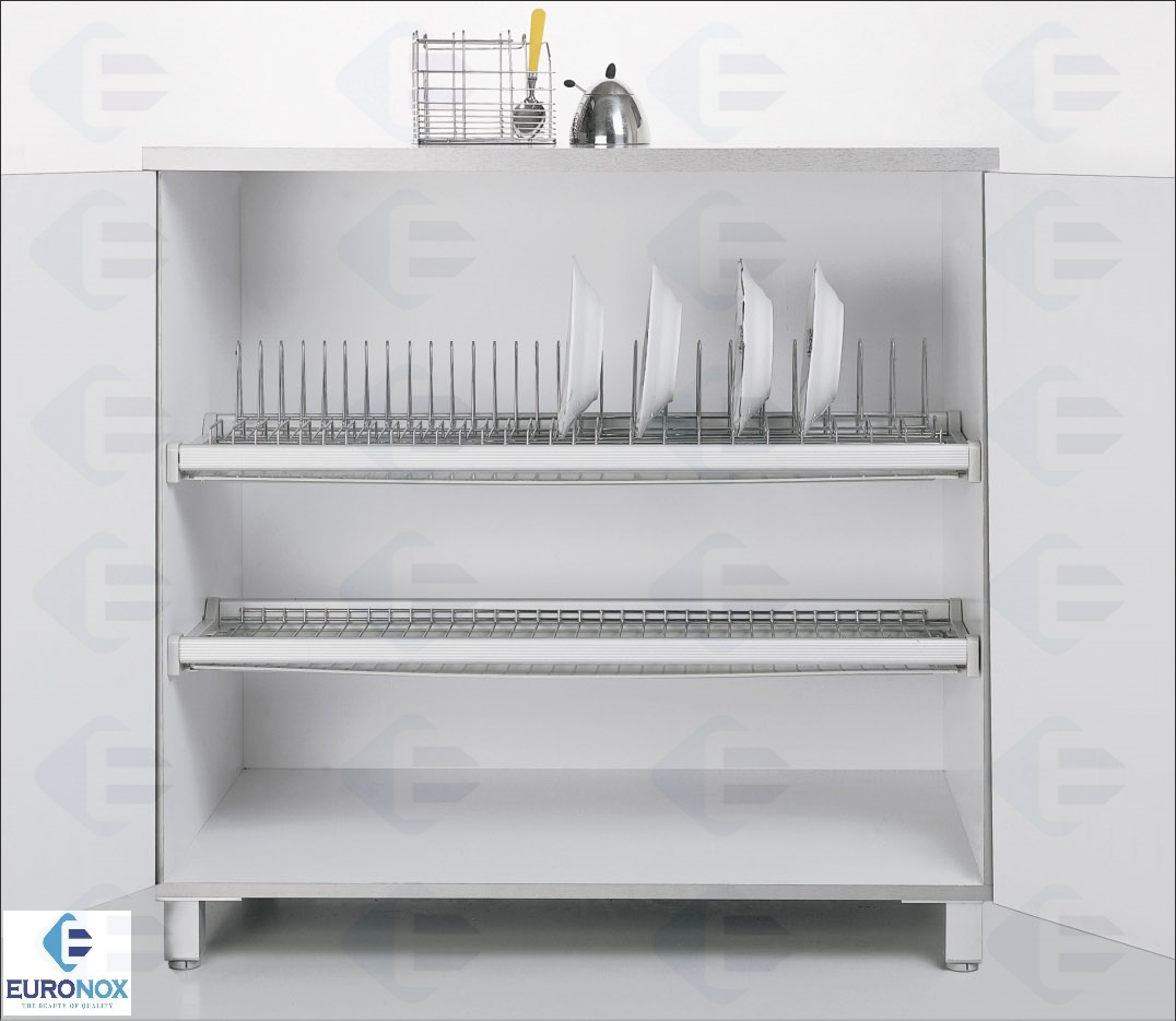 Kệ bát đĩa cố định khung nhôm Euronox EUA-60.304 - Kitchen Store